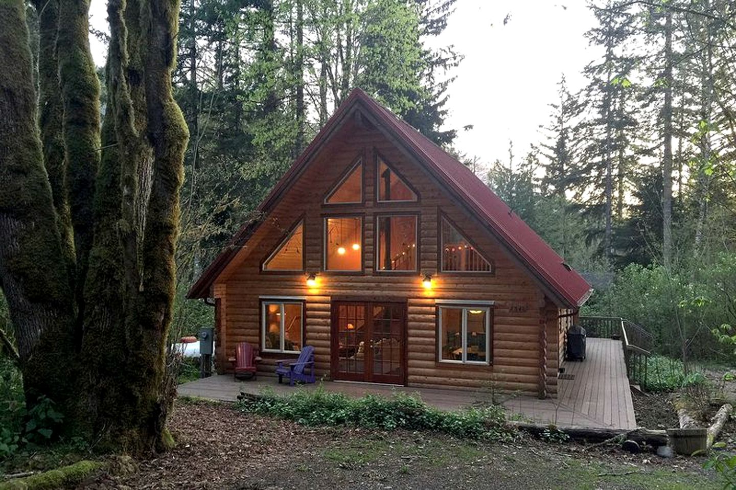 RU-21GS - Log Cabin - Pets Ok - Sleeps 6, Cabins, Glacier, United ...