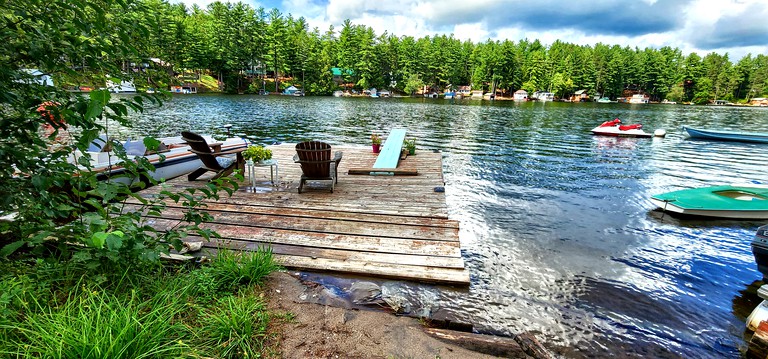 The Stabbin Cabin #2 on Grant Island Brantingham Lake, Private Islands ...