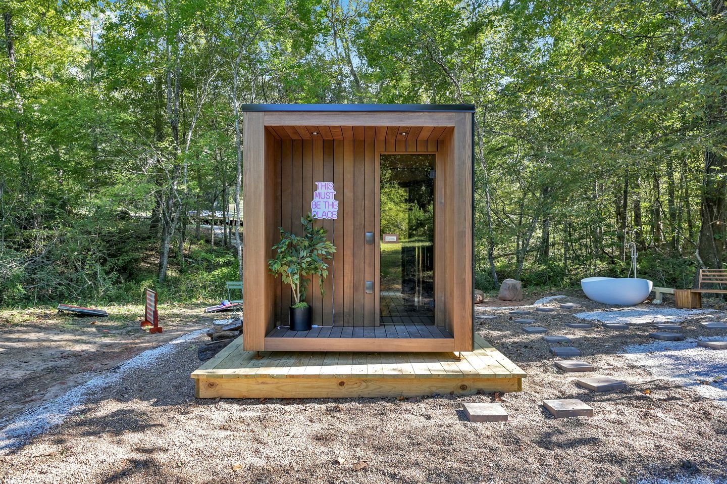 Mirror House & Sauna In A Forest, Tiny Houses, Coldspring, United ...