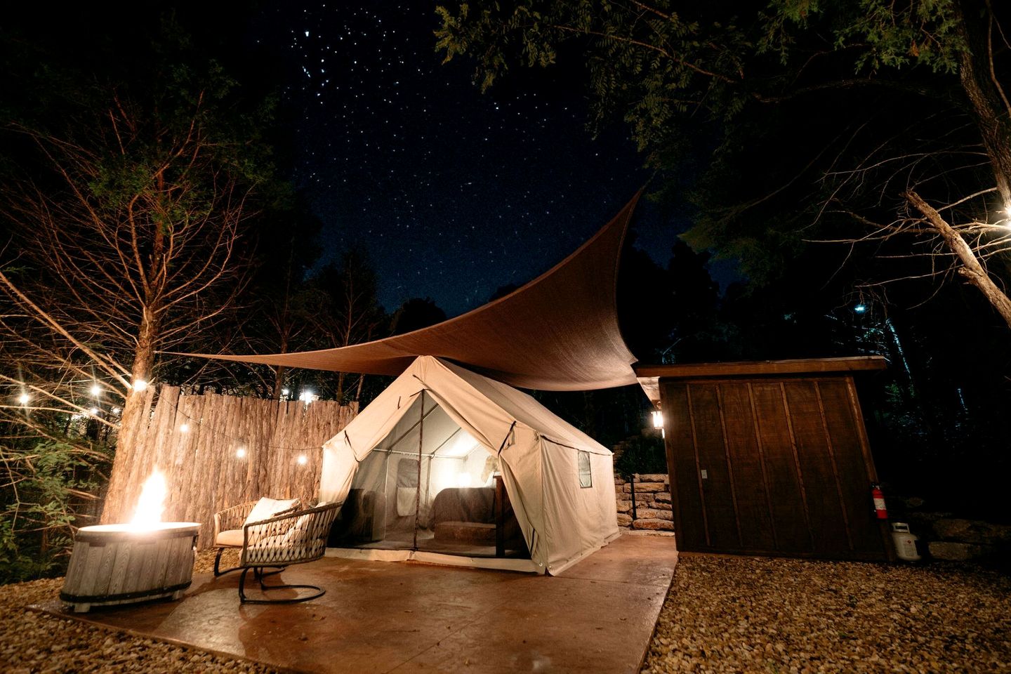 Cozy Unique Glamping, Bedrock Ozark Mountain Adventure, Safari Tents ...