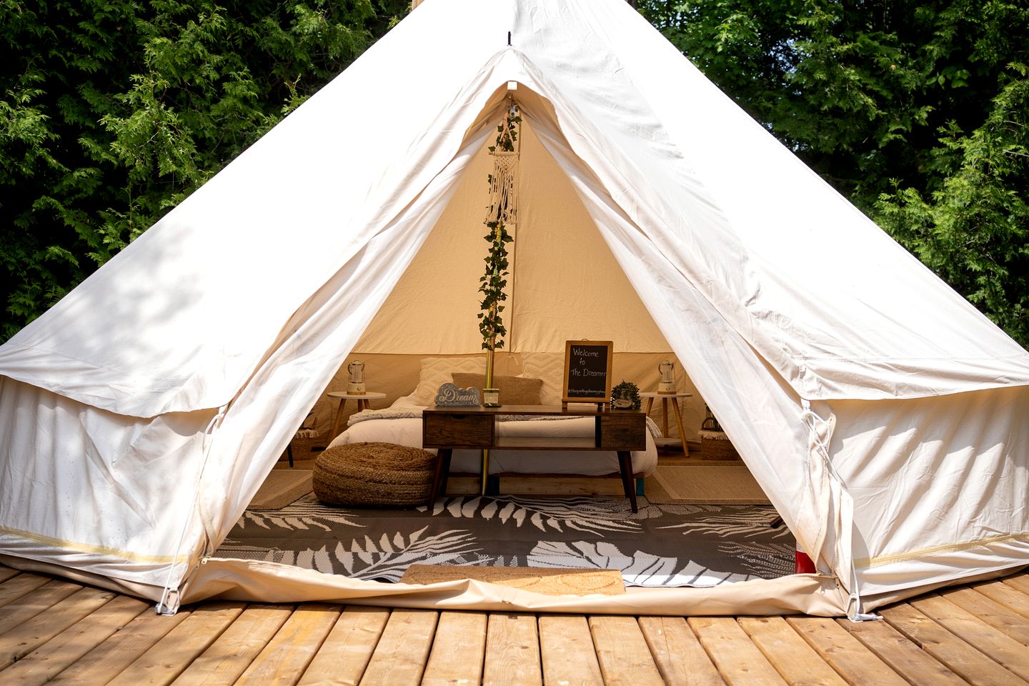 "Dreamer" Tent near Tobermory, Bell Tents, Northern Bruce Peninsula ...