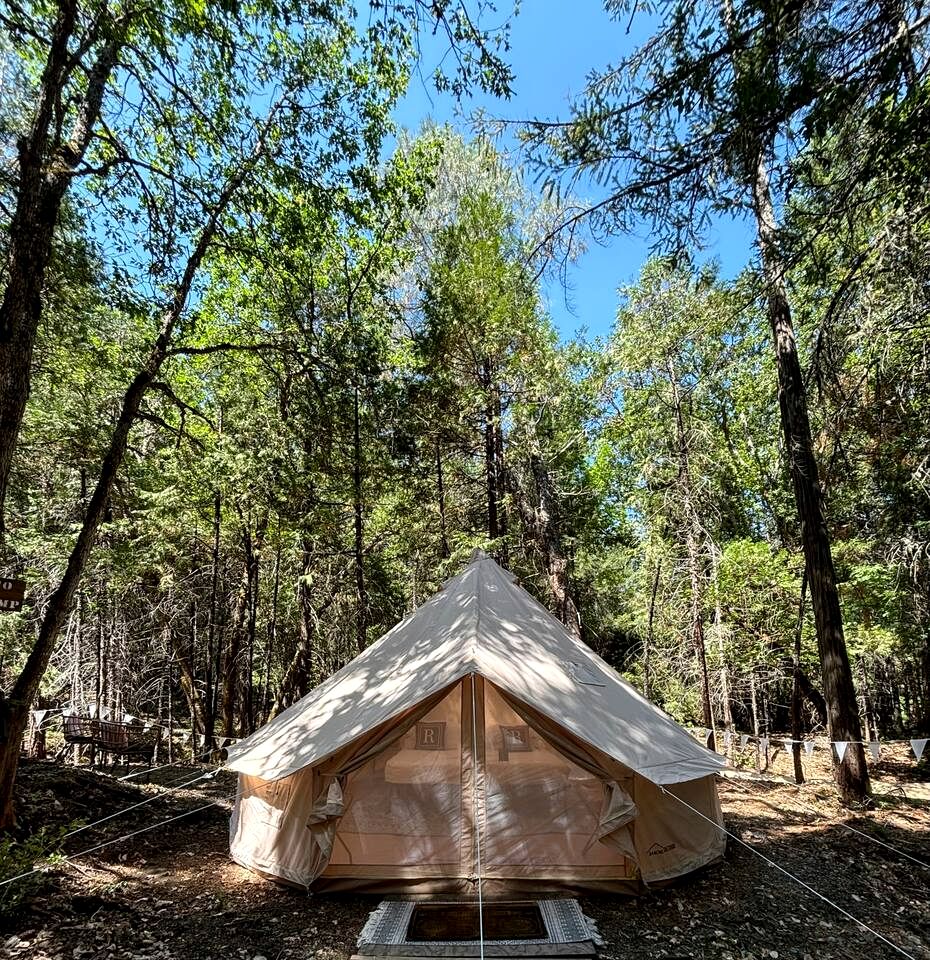 Emerson Camp, Private Glamping Radio Ranch (Tub) | Burnt Ranch ...