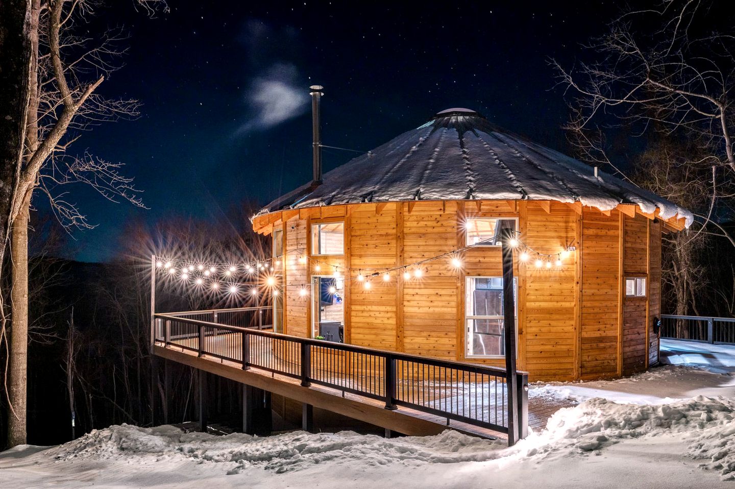 Shenandoah Yurt: Hot Tub~Wood Stove~WiFi~EVcharger, Yurts, Stanley ...