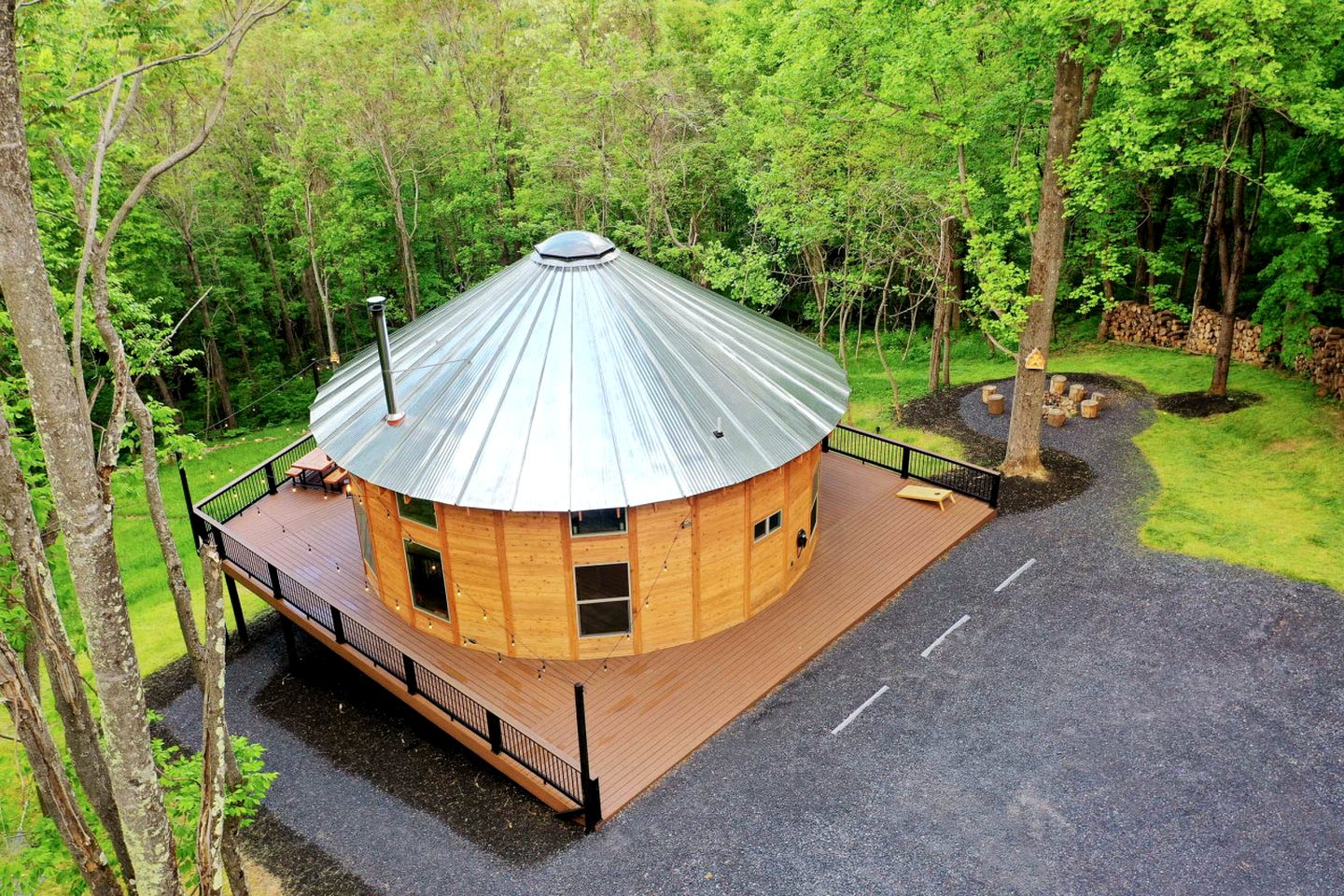 Shenandoah Yurt: Hot Tub~Wood Stove~WiFi~EVcharger, Yurts, Stanley ...