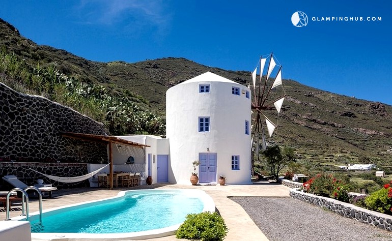Windmill in Greece | Unique Windmill Santorini