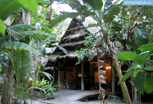 Bungalows on Pacific Islands