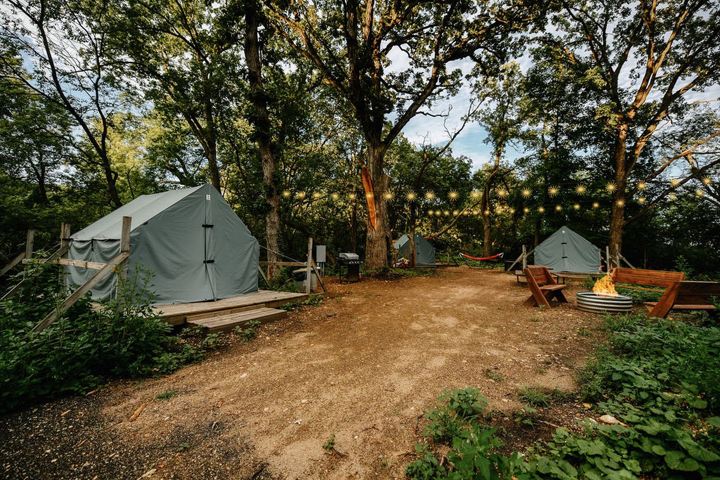 Sunset Ridge - Group Rustic Platform Tents, Safari Tents, East Troy ...